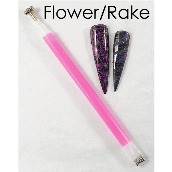 Cat's Eye Flower/Rake Magnet Pen - Gel Essentialz